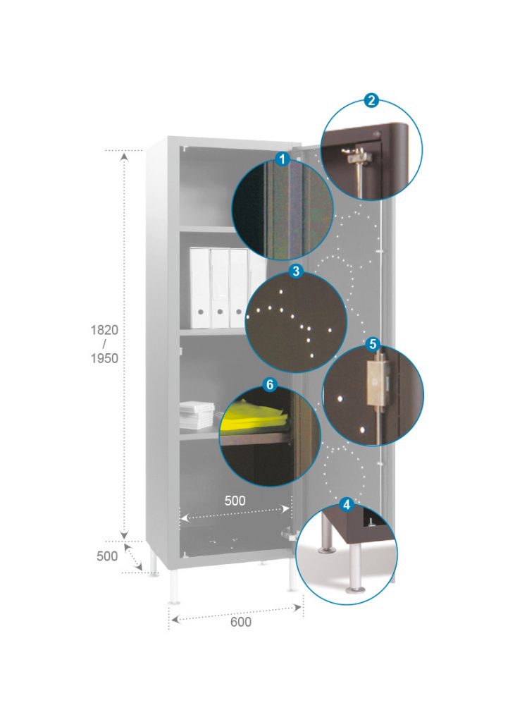 Armoire Arko Design Monobloc Métallique